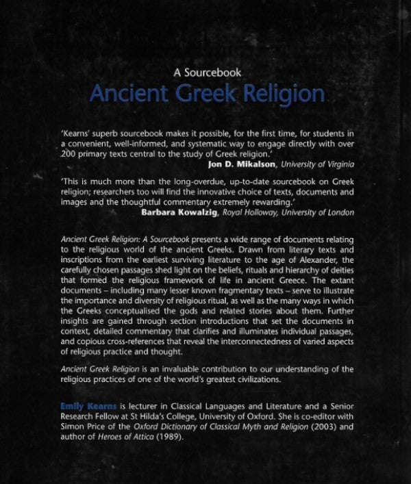 Ancient Greek Religion: A Sourcebook – Near New Express