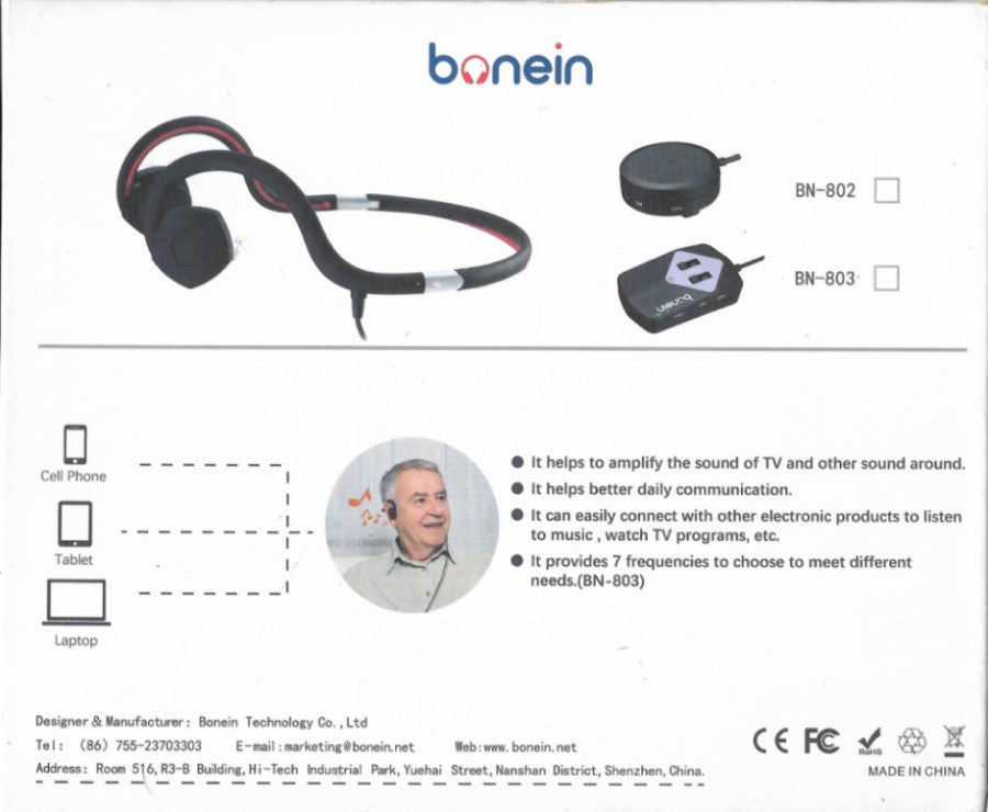 Bonein Bone Conduction Hearing Aids Headphone Foldable Headset – Near New Express