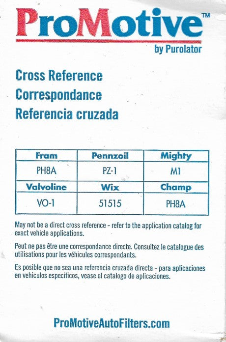 Promotive Engine Oil Filter PH1A (SL30001) – Near New Express