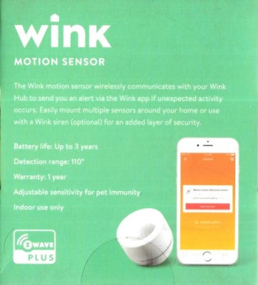 Wink Z-Wave LookOut Motion Sensor compatible w/ SmartThings – Wink Hub ...